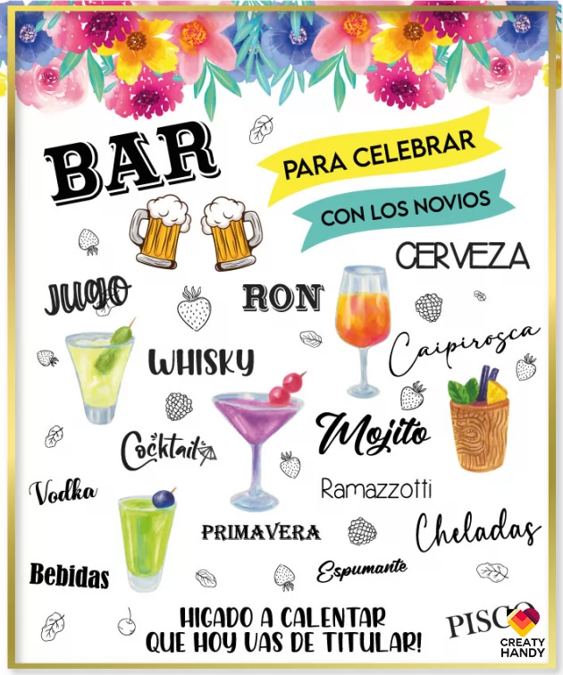 Creaty Handy - Taller Gráfico | Invitaciones | Fiesta Y Ceremonia | Bar Arcoiris