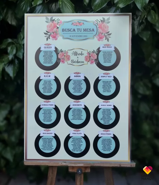 Creaty Handy - Taller Gráfico | Invitaciones | Distribucion De Mesas Vinilo